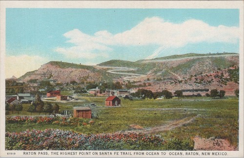 Postcard Raton Pass Highest Point Santa Fe Trail Raton New Mexico NM | eBay