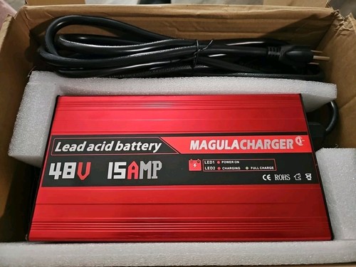 48 Volt 15 Amp Golf Cart Battery Charger EZGO RXV & TXT 3 pin ...