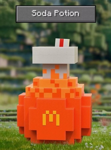 McDonald's Adult Happy Meal Minecraft Movie Soda Potion Toy New in Box ...