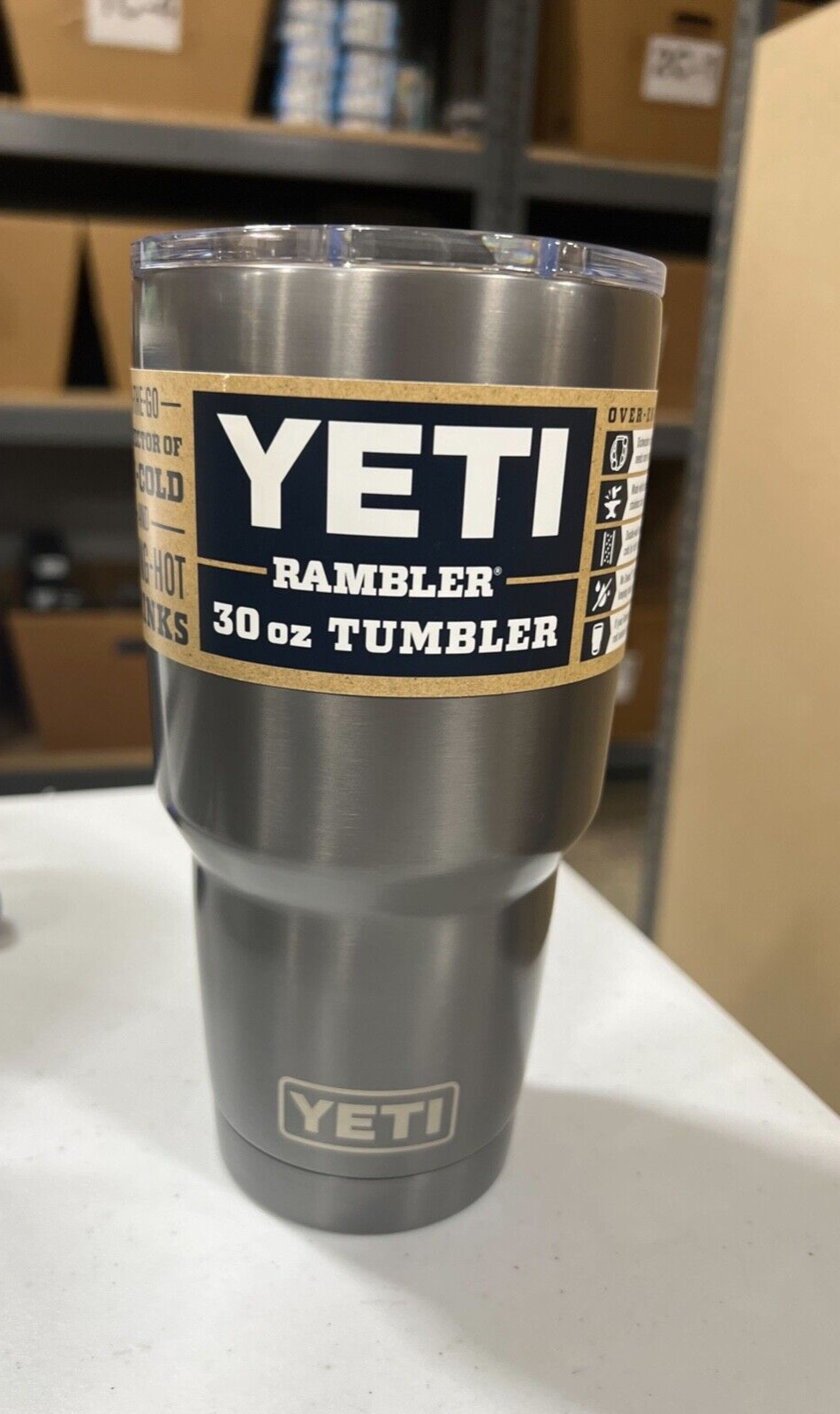 YETI Rambler 30 oz Tumbler with MagSlider Lid - Graphite - Scratched
