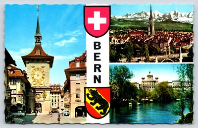 Vintage Postcard Bern Switzerland Multiview | eBay