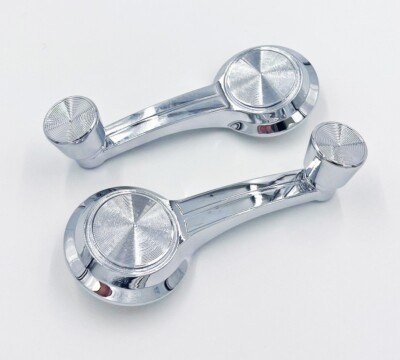 65-66 GM A-Body Chrome Inside Door Window Crank Handle Set Pair! GTO ...