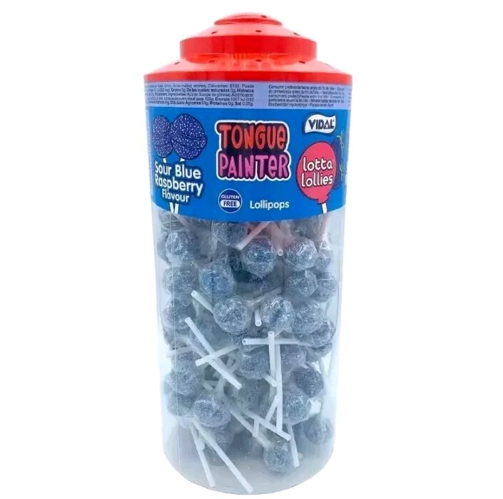 Vidal Lollipops Sour Blue Raspberry Pack of 150. TIKTOK VIRAL VIDAL ...