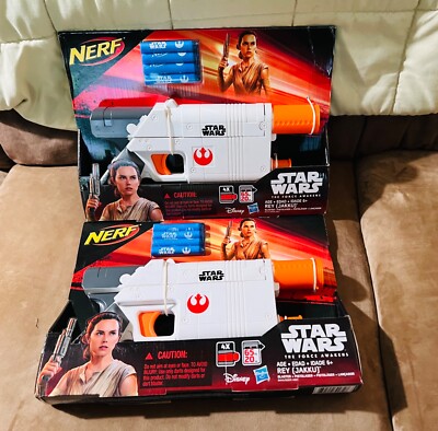 1 New Nerf Star Wars The Force Awakens Rey Jakku Blaster 2015 | eBay