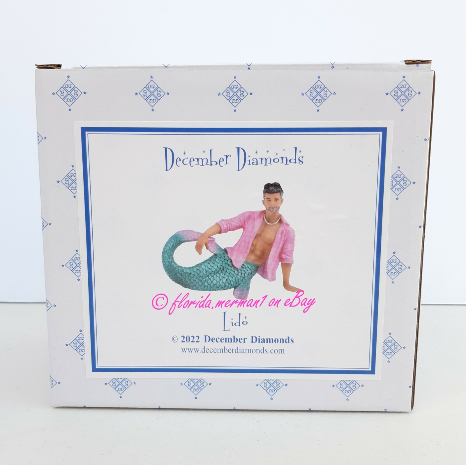 December Diamonds LIDO Ocean Merman Ornament 2022 w/ Collectible Box ...