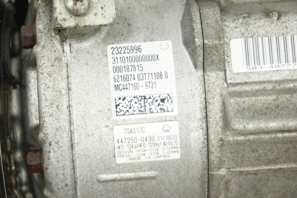 2016-2018 Chevrolet Malibu 1.5L A/C Air Compressor Pump Used OEM ...