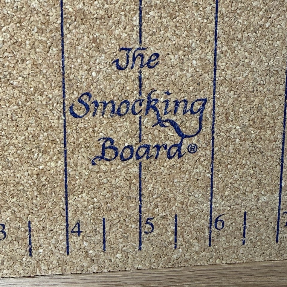 The Smocking Board Vintage Lace Shaping Board Cork Sewing Heirlooms ...