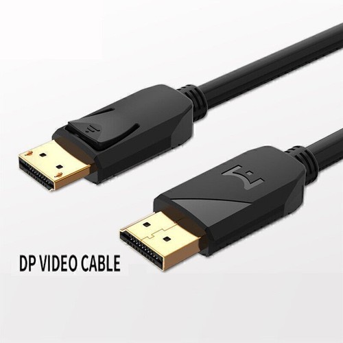 Displayport to Display Port Cable DP Male to Male Cord 4K HD w/Latches ...