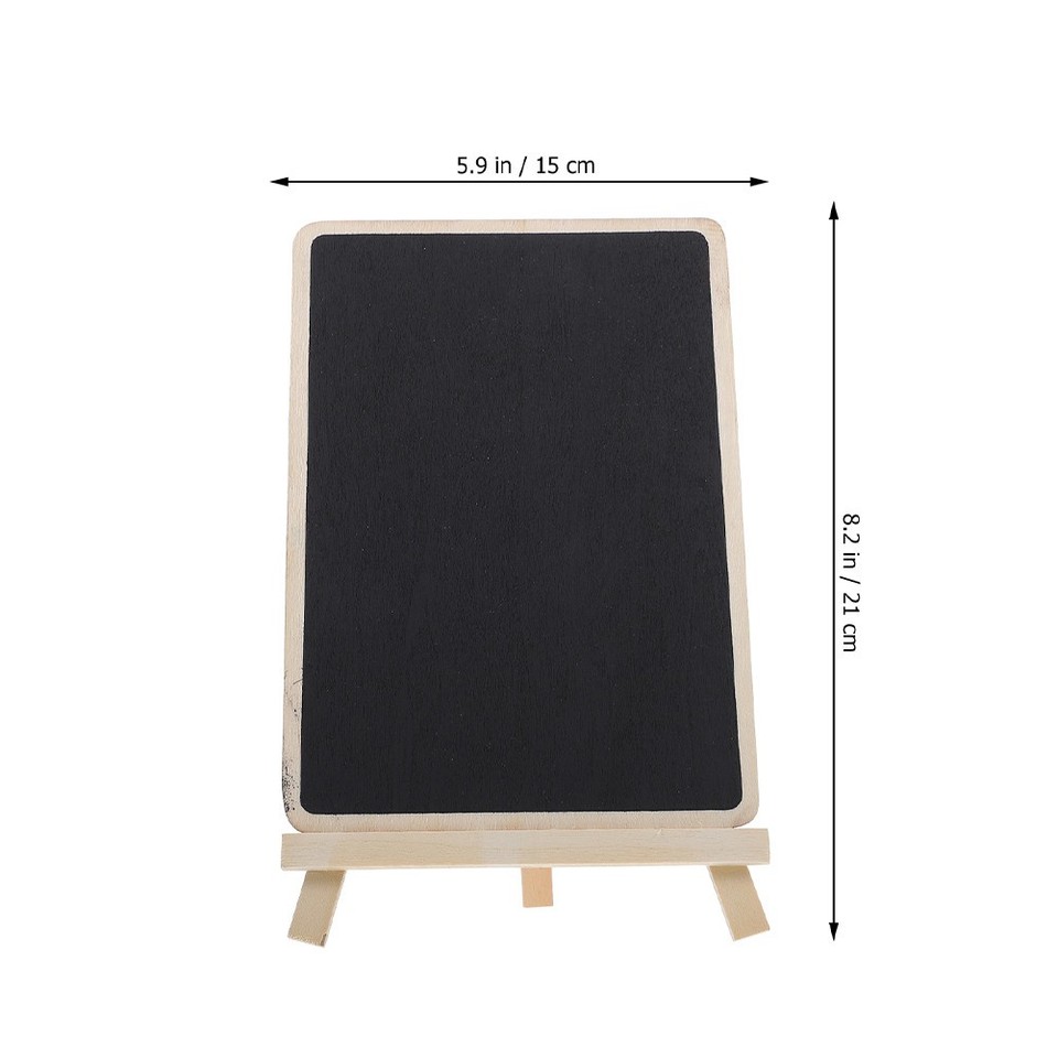 4 Pcs Small Wooden Chalkboard Sign Desktop Message Board for Table ...