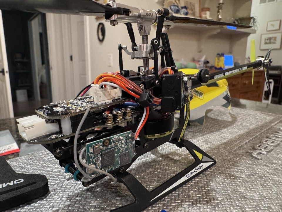 OMP M1 EVO RC Helicopter 5 Batteries Spektrum Rx Many Spare Parts ...