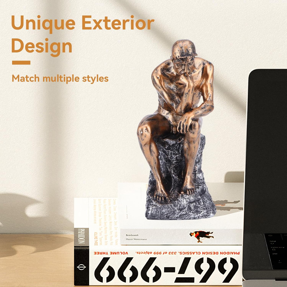 Thinker Statue, Silence Is Golden Statue Thinker Sculpture Creatives ...