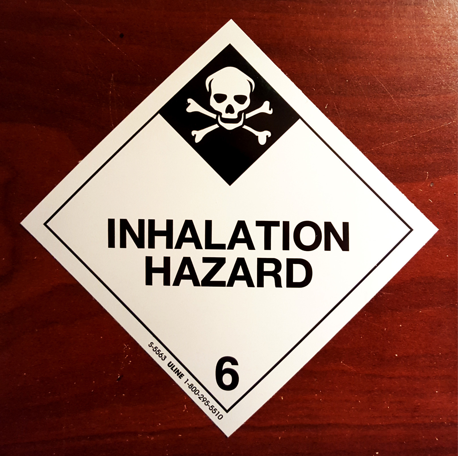 4" INHALATION HAZARD Decal DOT Transportation Sticker Warning Label ...