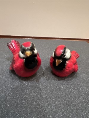 2 Goebel Red Sparrow Bird Figurines Porcelain West Germany Vintage CV73 ...