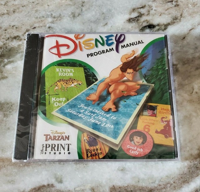 NEW - Disney's Tarzan Print Studio PC CD-Rom SEALED in CASE | eBay