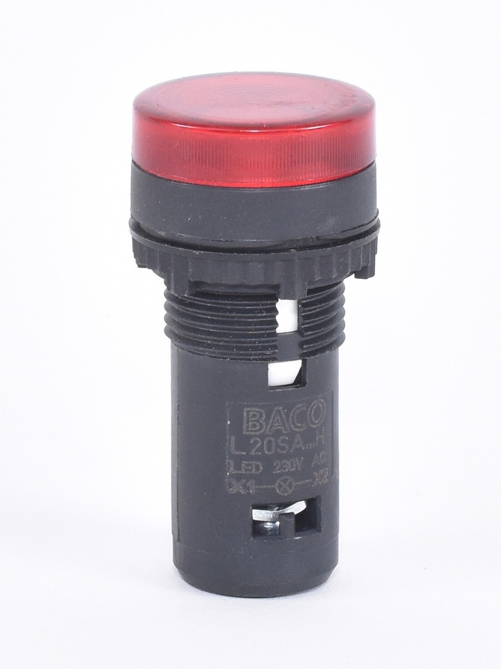 Baco L20SA H Red Pilot Indicator Light BT19 | eBay