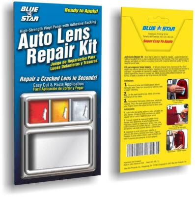 Clear Auto Lens Repair Kit Quick Fix A Cracked Broken Tail Light Smooth ...