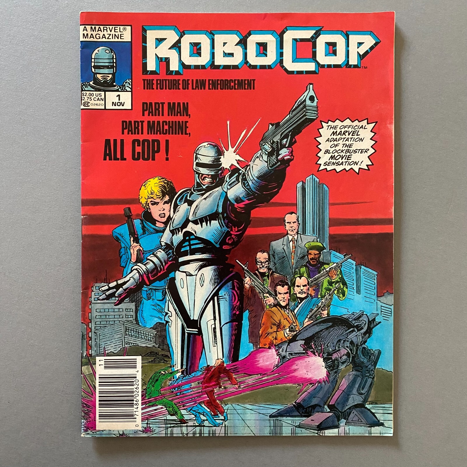 ROBOCOP 1 NEWSSTAND 1ST APPEARANCE (1987, MARVEL MAGAZINE) | eBay