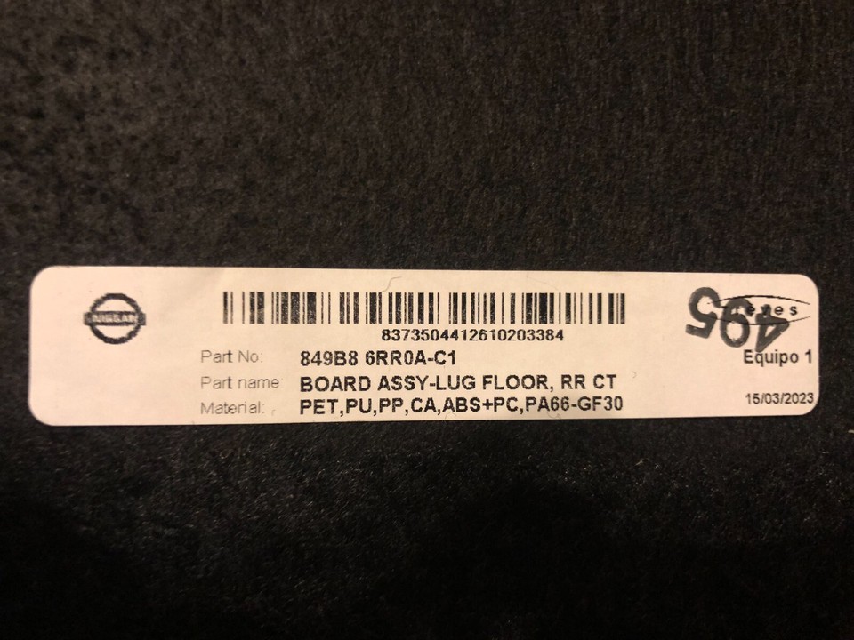 2021-2025 Nissan Rogue Genuine OEM trunk/Cargo Front Floor Board Lid ...
