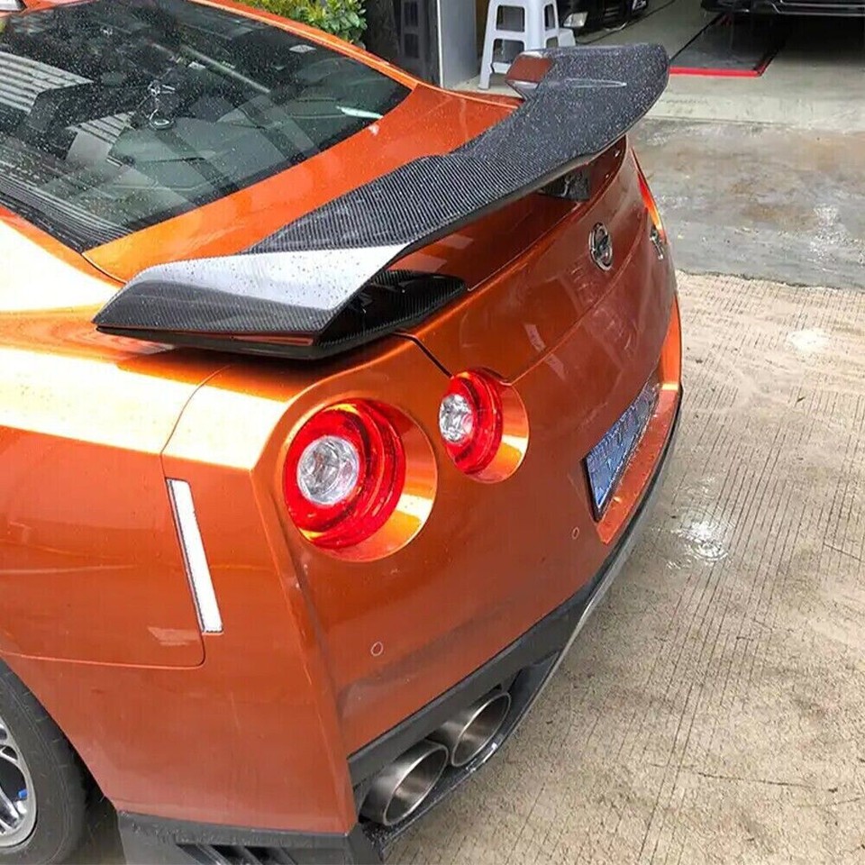 For Nissan GTR R35 08-20 CBA DBA Carbon Fiber Rear Trunk Spoiler Rear ...