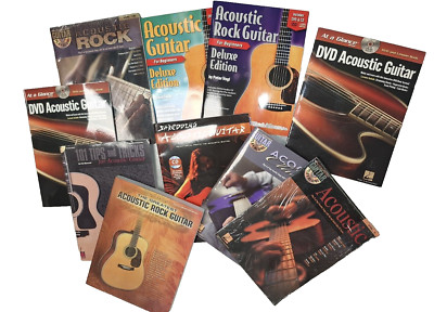 10 Lot Acoustic Guitar Play Songbooks Tab WITH CDs DVD Rock Country | eBay