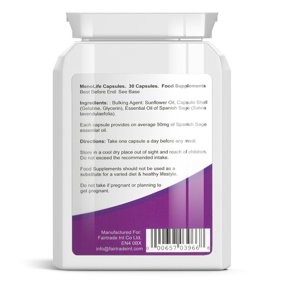 30 Natural Menopause Support Capsules - Meno-Life | eBay