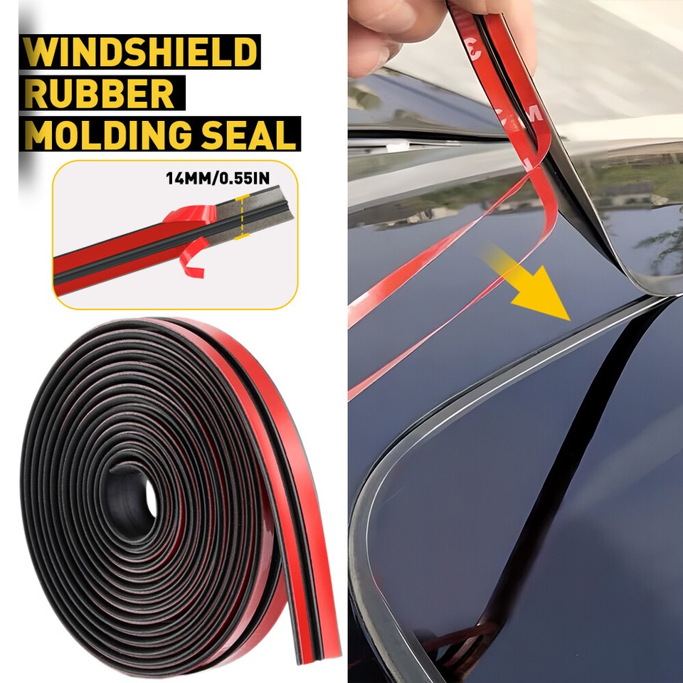 4M/13FT Car Rubber Body Molding Seal Trim for Windscreen Windshield ...