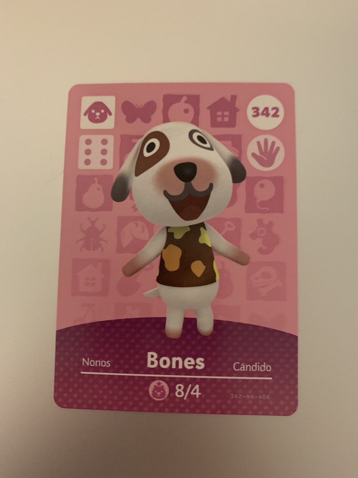 Animal Crossing Bones Amiibo Card #342 (Brand New/Never Scanned) | eBay