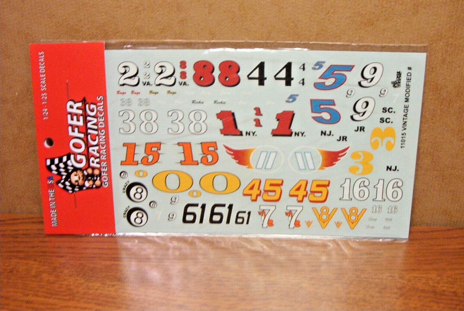 GOFER RACING DECALS #11015 VINTAGE MODIFIED 1/24-1/25 SCALE | eBay