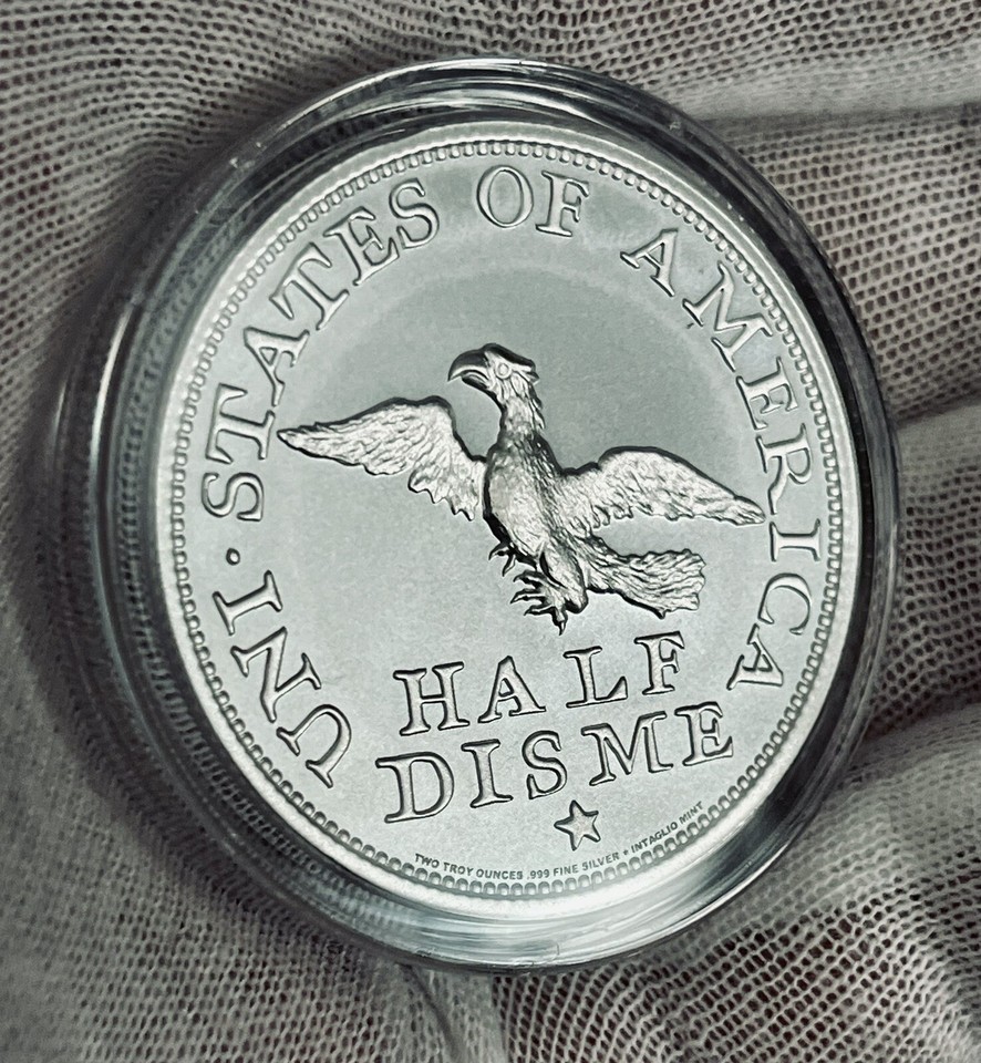 1792 Half Disme Tribute 2 oz Silver High Relief Round | eBay