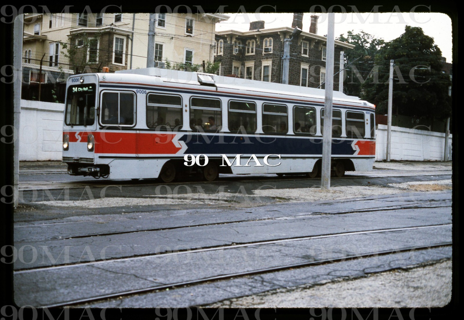 SEPTA #9006. LRV TROLLEY. Philadelphia (PA). Original Slide 1984. | eBay