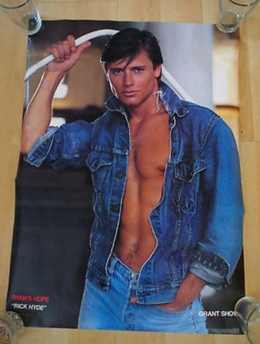 NEW Grant Show Melrose Place 1984 poster 19.5x27" Ryan's Hope Rick Hyde ...