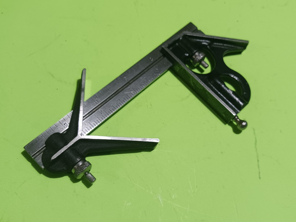 Vintage Browns Sharpe Combination Square 4pcs Head,Center Finder,6"Rule ...