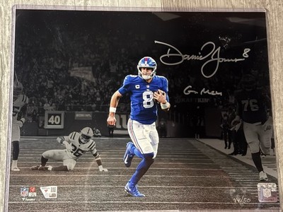 Daniel Jones autographed 11 X 14 fanatics authenticated and Inscribed ...
