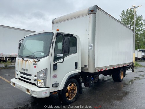 2018 Isuzu NRR 18' Box Truck Cargo Van Delivery Diesel Liftgate A/T A/C ...