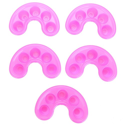 5pcs Nail UV Acrylic Gel Removal Bowl Five Holes Soak Off Finger Bowl ...