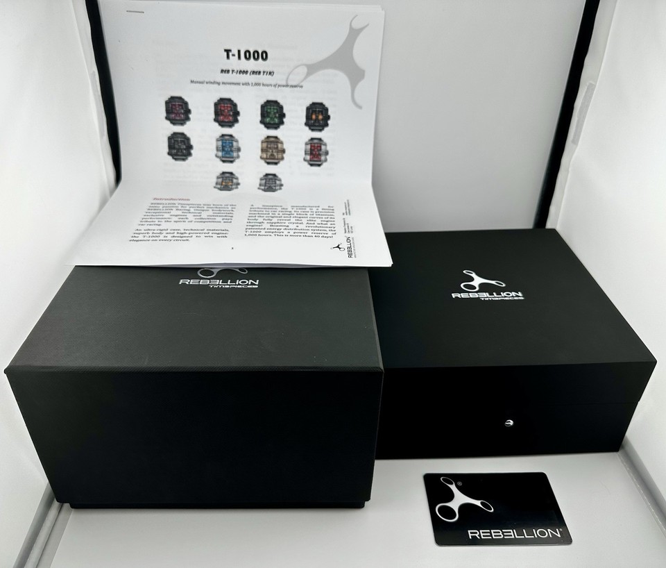REBELLION T-1000 Gotham Limited Edition Swiss 1000 Hour Power Reserve ...