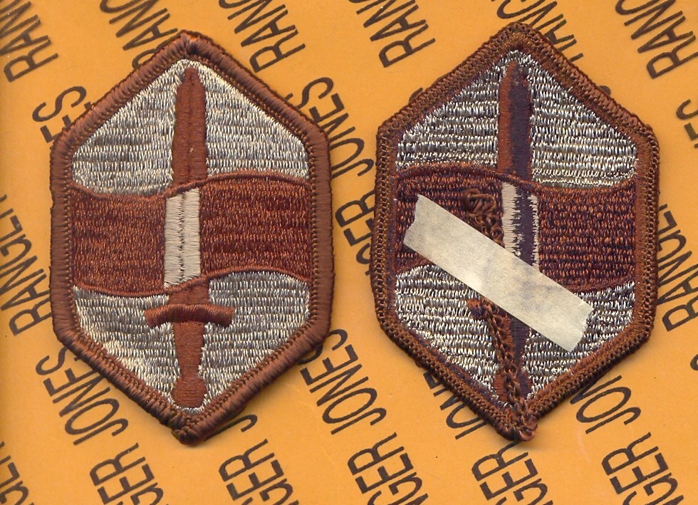 US Army 460th Chemical Brigade NBC CBRNE Desert DCU shoulder SSI patch ...