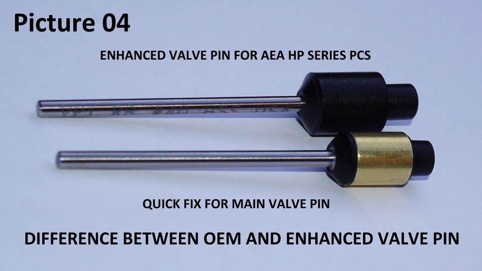 Enhanced Main Valve Pin for AEA HP Series Caliber .17, .22, .25, & .30 ...