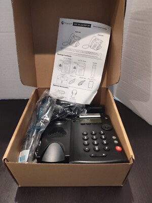 NIB Polycom VVX 201 IP Phone IP Ethernet PoE Office Deskphone Brand New ...
