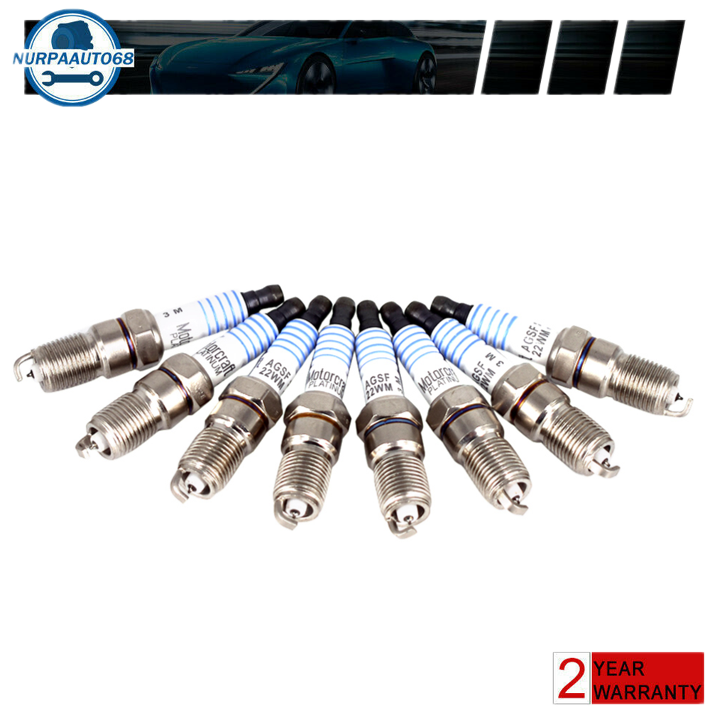 8Pcs SP479 Platinum Spark Plugs AGSF22WM For Ford Motorcraft 5.4L 6.8L ...
