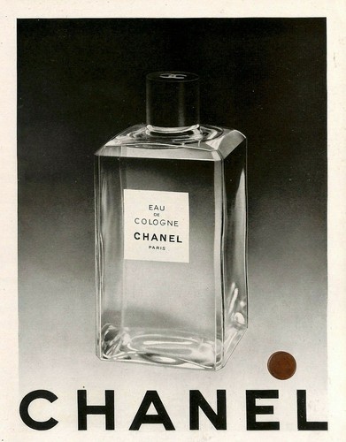 EAU DE COLOGNE CHANEL / BUREAU RONEO / PUBLICITE ADVERTISING 1950 | eBay