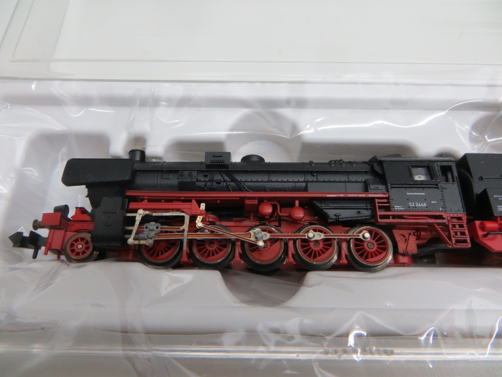 Minitrix N 12618 Schlepptender Dampflok BR 52 2448 der DR DSS NEM ...