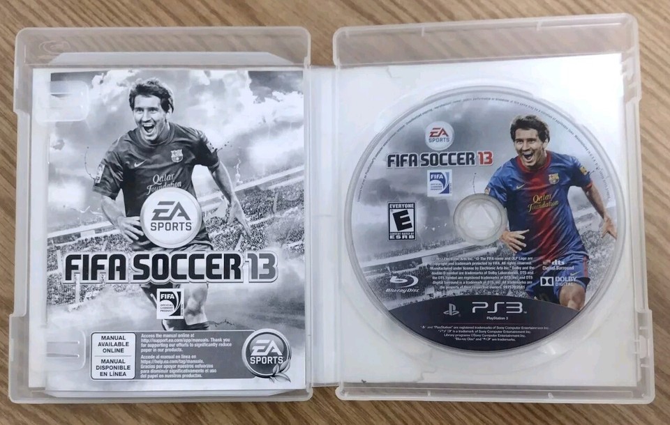 FIFA SOCCER 13 PS3 2012 MESSI COVER | eBay