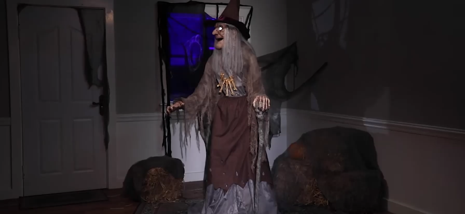 Animated Witch Prop With Servo Motor Halloween Haunted House Crone ...