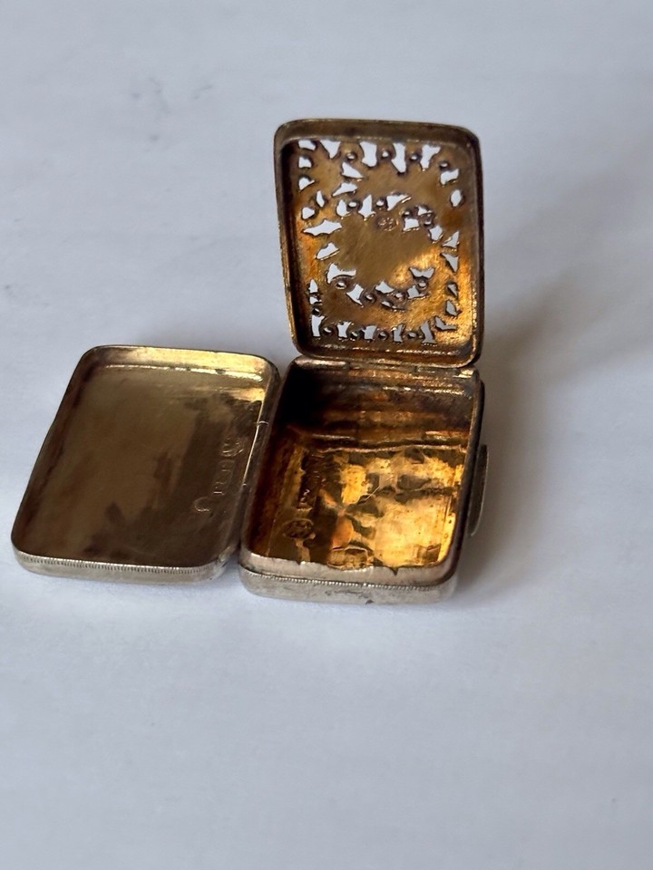 George III Silver Gilt Vinaigrette Birmingham 1819 Postans & Tye | eBay