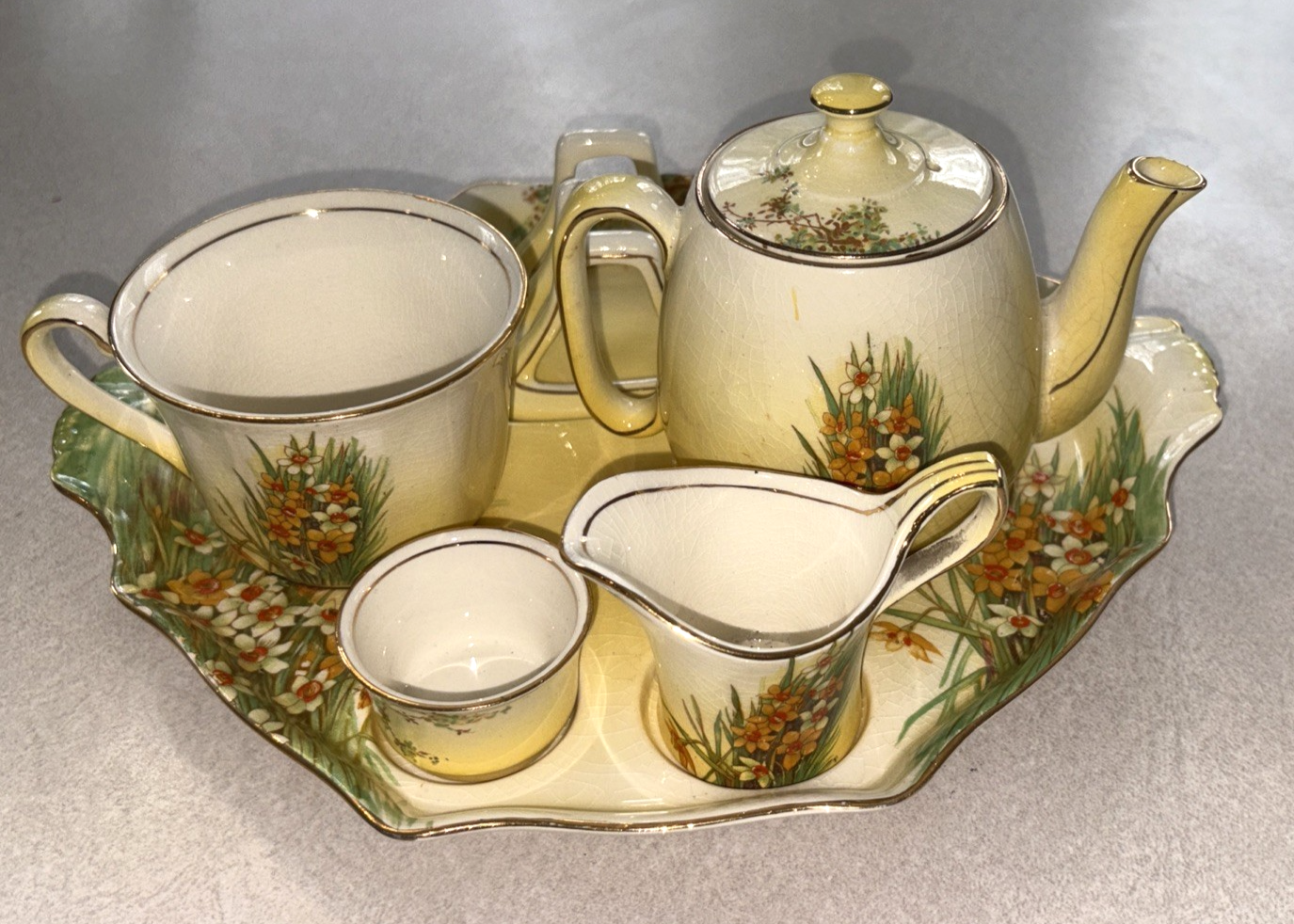 Royal Winton Grimwades 6 Pc Complete Breakfast Set For 1, Nancy, Yellow ...