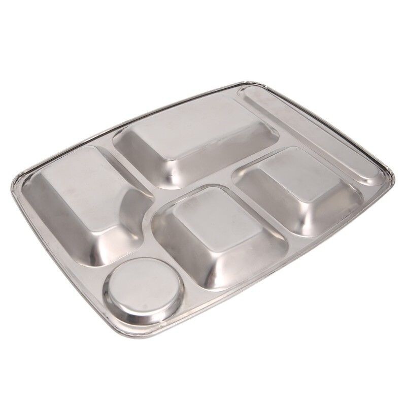 Stainless Steel Lunch Box Plate with 456 Grids Suitable for Hospital ...
