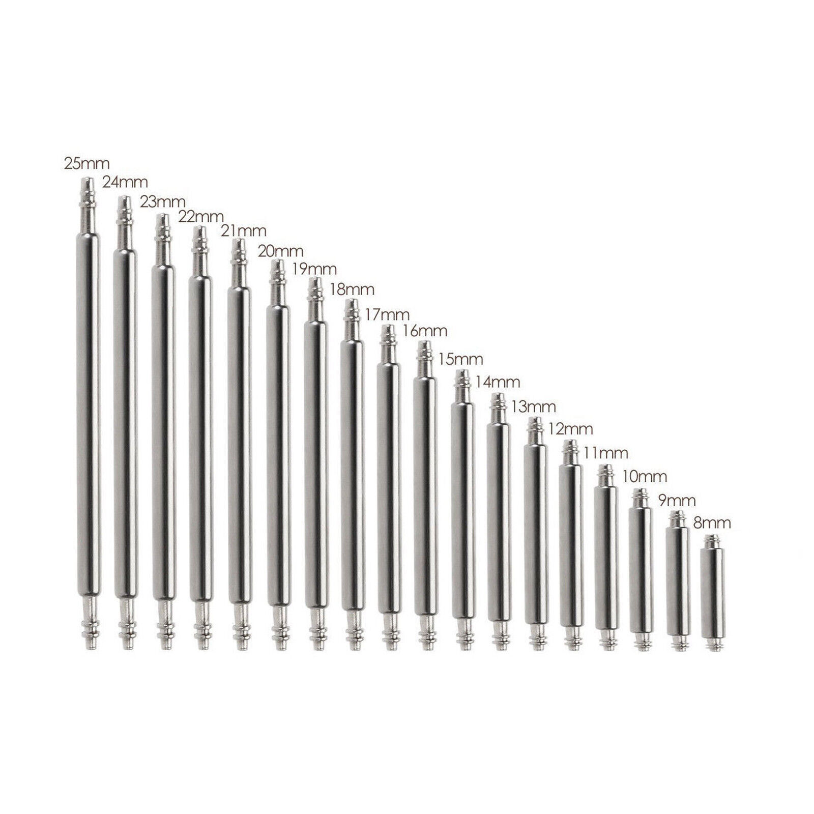 360tlg Federstege Federstifte Uhrenstifte Edelstahl fuer Uhrarmband 8mm ...