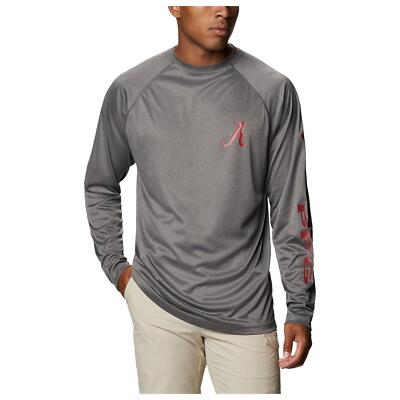 Columbia Men's Alabama Crimson Tide Terminal Tackle Long Sleeve PFG ...