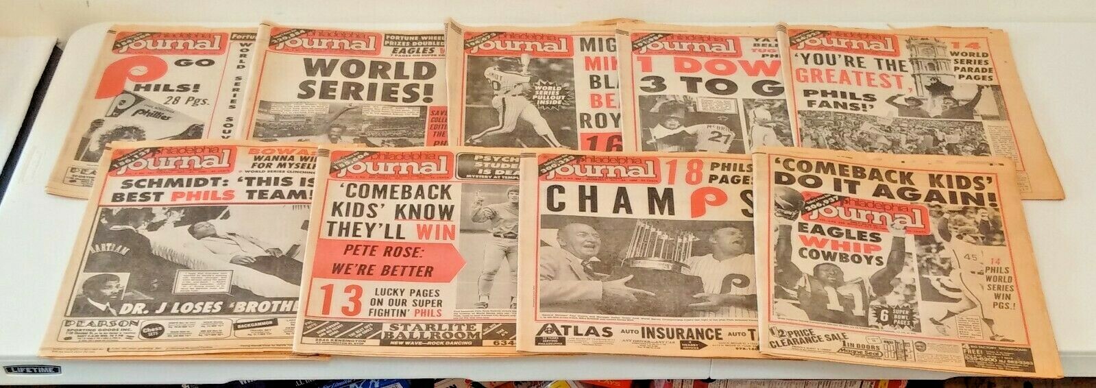 9 Vintage 1980 Philadelphia Journal Full Newspaper Phillies World ...